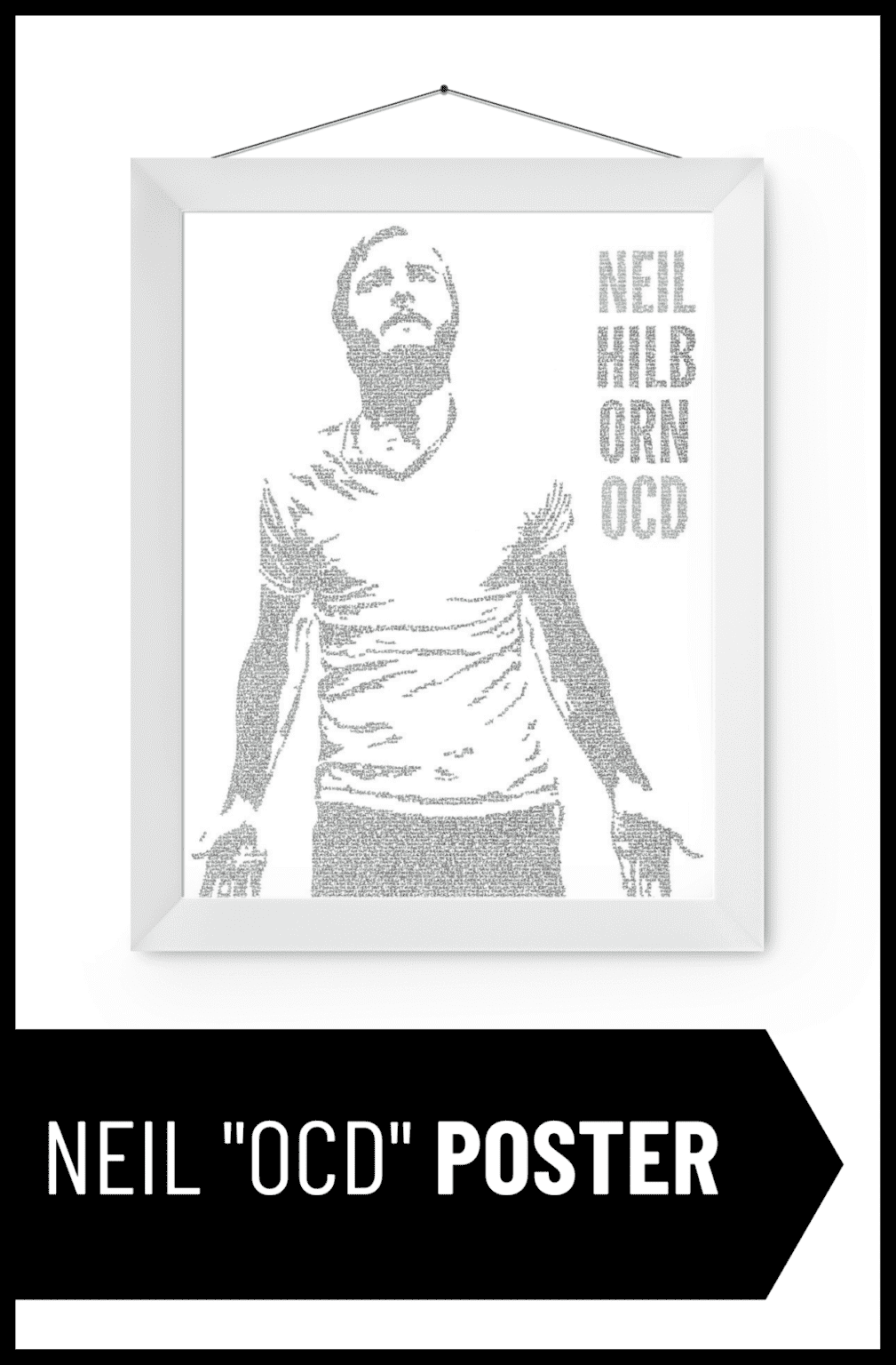Neil Hilborn "OCD" Poster - Button Poetry