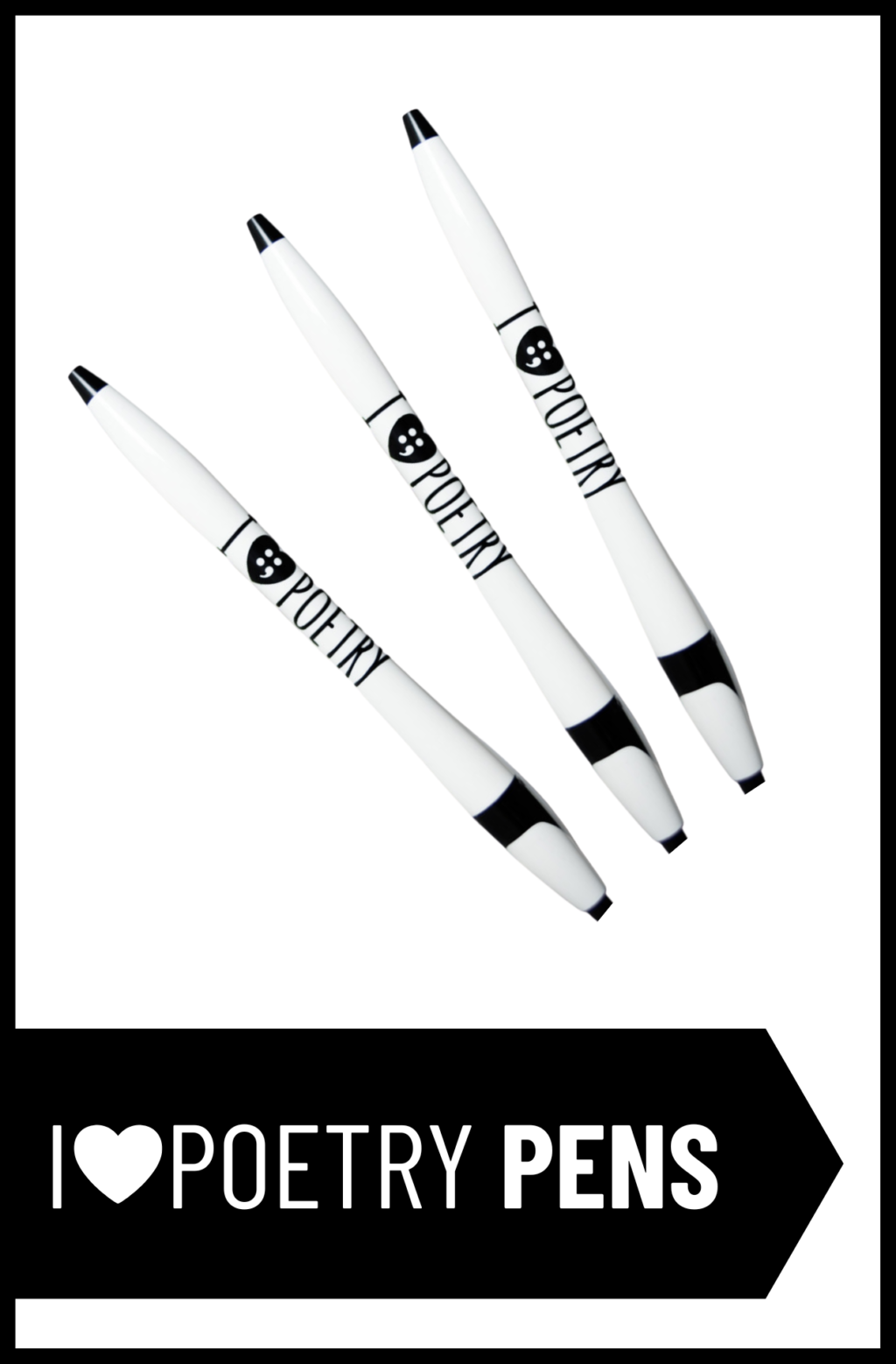 I Heart Poetry Pens - Button Poetry