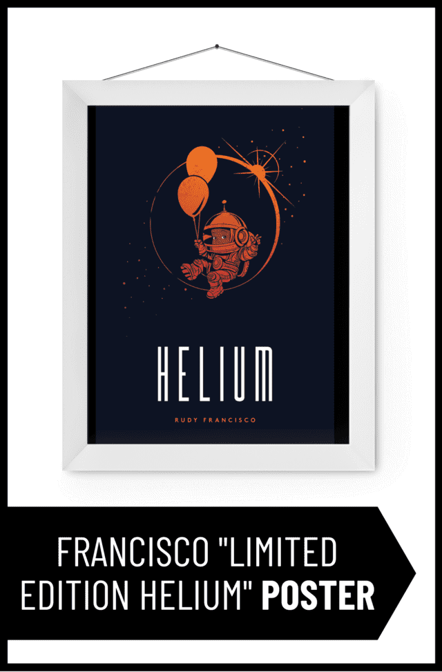 Rudy Francisco "Limited Edition Helium" Poster - Button Poetry